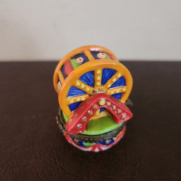 FERRIS WHEEL TRINKET | Other | Carnival Ferris Wheel Porcelain Hinged ...
